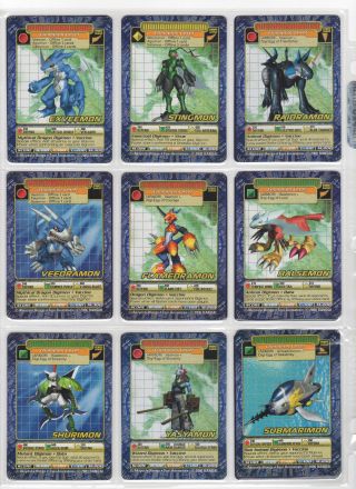 Digimon Digi - Battle Card Game Series 3 Near Complete Set Gold Text NM ...
