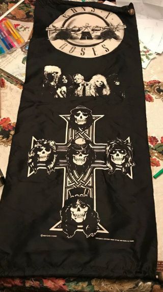 Vintage 1989 GUNS N ' ROSES GN ' R LIES Tapestry Flag Wall Hanging ...
