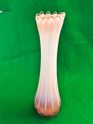 Fenton Pink Opalescent Vase - Sold Auction Prices & Past Sales ...