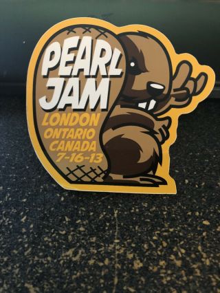 PEARL JAM VEDDER Official Tour Sticker | #33973496