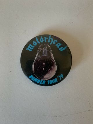 Vintage Official Motorhead Bomber Tour Pin Badge 1970s | #69846399