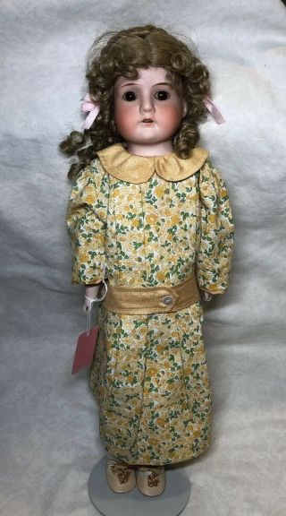 18. 5” Antique German Bisque Doll AM Armand Marseille “Mabel” Blonde B ...