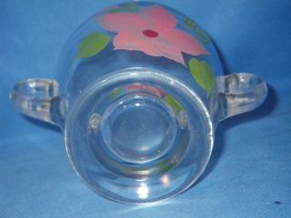 Vintage Bartlett Collins Gay Fad Sugar Bowl & Creamer Set Painted Pink ...
