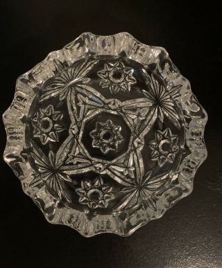 Vintage Anchor Hocking USA Clear Glass Star Of David Pattern 1960’s 4 ...
