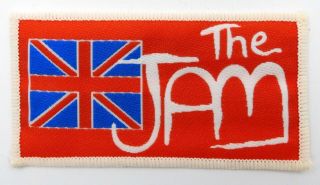 THE JAM MODS ' Union Jack Logo ' Vintage Sew - On Woven Patch Paul ...