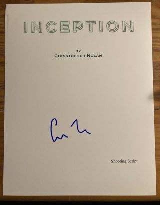 CHRISTOPHER NOLAN SIGNED DARK KNIGHT RISES SCRIPT BECKETT BAS AUTOGRAPH ...