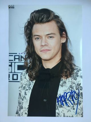 Harry Styles One Direction 8x10 Signed Photo Autograph Picture | #35001334