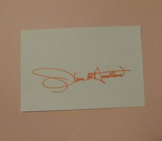 OLIVIA De HAVILLAND SIGNED 4X6 INDEX CARD AUTOGRAPH - GONE WITH THE ...