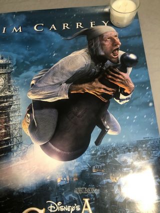 A CHRISTMAS CAROL MOVIE POSTER 2 Sided FINAL 27x40 JIM CARREY DISNEY ...