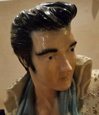 Vintage Epic Most Vegas Unique Elvis Presley Bust Sculpture | #36038083