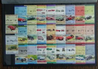 Tuvalu 1984 Leaders Of The World Automobiles 1st Series MNH Set | #22571501