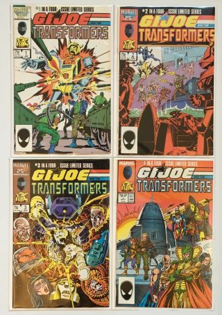 GI JOE AND THE TRANSFORMERS 1 - 4 SET (NM -) COPPER AGE MARVEL SERIES ...