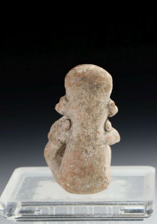 SC PRE COLUMBIAN, POTTERY FIGURE OF SEATED WARRIOR, 200 - 700 AD ...