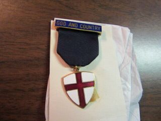 Boy Scout Religious Award Medal - God And Country (Episcopal) | #3077762