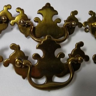 Brass Vintage Colonial Style Drawer Handle/Pulls Cabinet Furniture ...