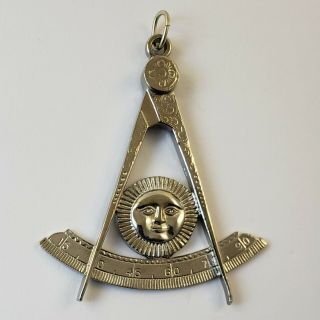 Masonic Collar Jewel Past Master Without Square Silver Freemason Mason ...
