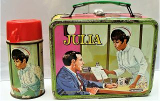 Vintage 1969 Julia TV Show Metal Lunchbox & Thermos | #48806531