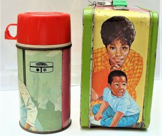 Vintage 1969 Julia TV Show Metal Lunchbox & Thermos | #48806531