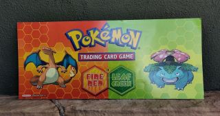 Pokemon Trading Card Game Fire Red Ex Leaf Green Vintage Sign 2004 ...