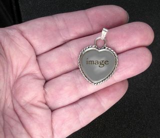 JAPANESE CHIN / SHIH TZU DOG - Ornate HEART PENDANT Tibetan Silver ...