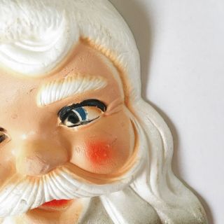 Styrofoam Santa Head Face 25 " X 18 " W Large Big Vintage 1960s Wall ...