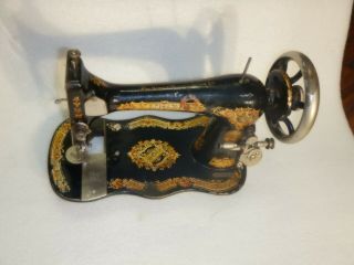 Antique Singer Model 127 Fiddle Base Treadle Sewing Machine Rose ...