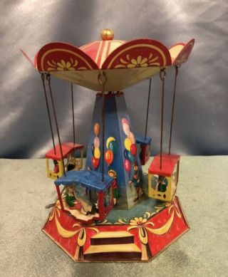 Vintage Made In Germany Moving Circus Tin Toy | #49395047