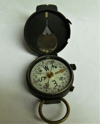 Vintage WW1 US Engineers Corps Brass Compass; Plan LTD, Neuchatel ...