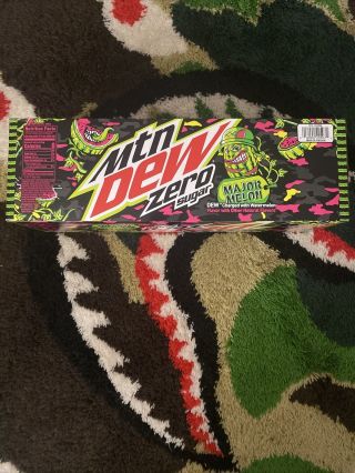 MAJOR MELON MTN DEW Mountain Dew 12pk Cans LIMITED FLAVOR MTN DEW ...