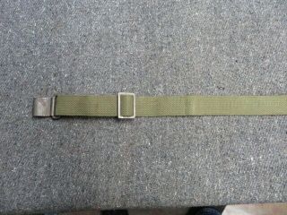 US GI M1 GARAND RIFLE GREEN WEB SLING - “MRT” MARKED | #50304762