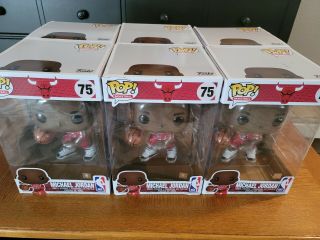Funko Pop NBA: Michael Jordan Chicago Bulls 75 10 " Vinyl Figure NIB ...
