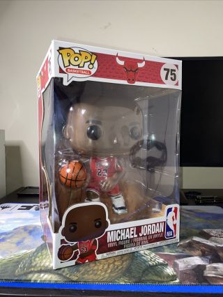Funko Pop NBA: Michael Jordan Chicago Bulls 75 10 " Vinyl Figure NIB ...