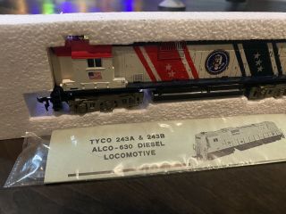 Tyco Bicentennial Spirit Of 76 1976 USA Diesel Locomotive HO Scale DC ...