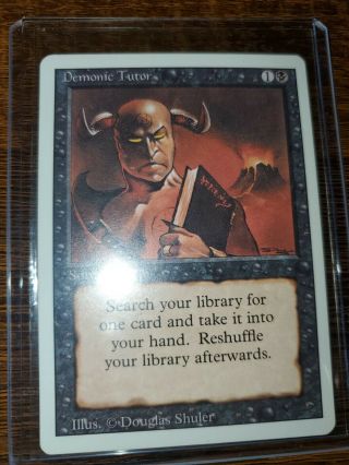 Demonic Tutor 3rd Edition Revised MTG Magic The Gathering NM | #41952980
