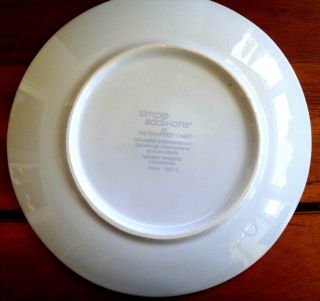 4 Pampered Chef Simple Additions 6 " Round White Appetizer/Dessert ...