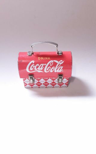 Coca Cola Collectible -, MINI DOMED TIN METAL LUNCH BOX | #50825626