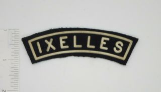 BRUXELLES BELGIUM BELGIAN POLICE Shoulder TAB PATCH Vintage Embroidered ...