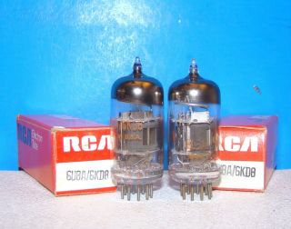 6U8A 6KD8 NOS RCA Radio Vintage Guitar Amplifier Vacuum Tubes 2 Valves ...